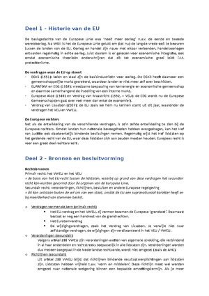 Samenvatting Inleiding Europees Recht - SAMENVATTING INLEIDING EUROPEES ...