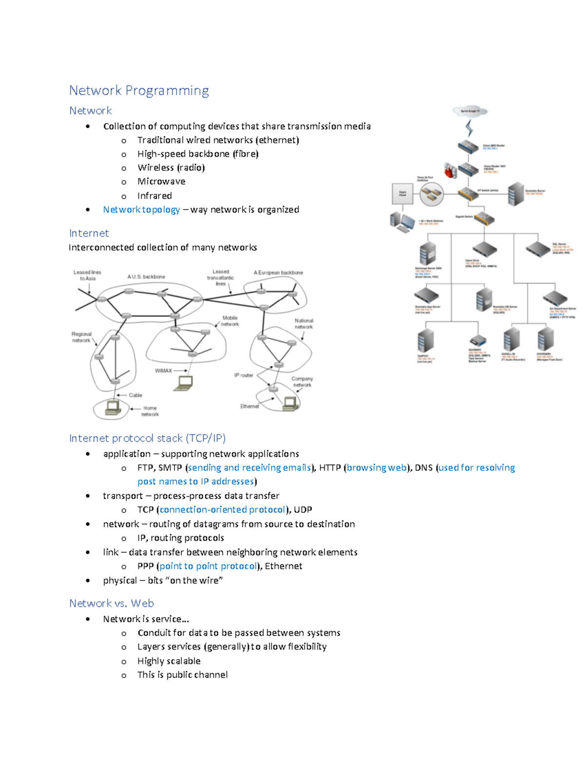 CMPSC 311 Material 3 - abutalib aghayev - Network Programming Network Collection of computing ...