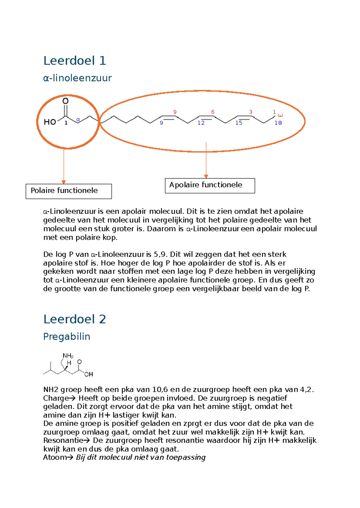 SAR inlever doc 2023 - α-linoleenzuur α-Linoleenzuur is een apolair ...