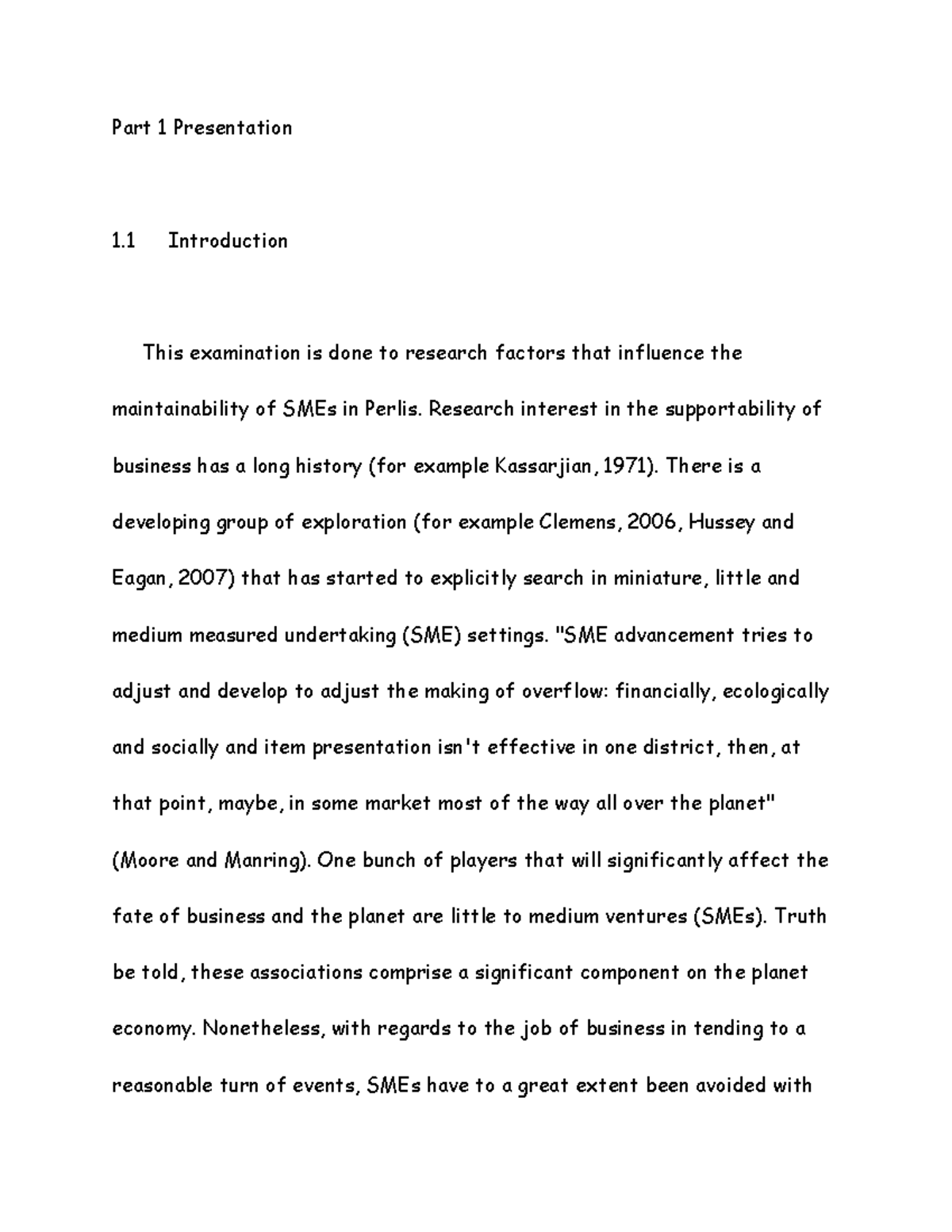 Part 1 Presentation - Assignments - Part 1 Presentation 1 Introduction ...