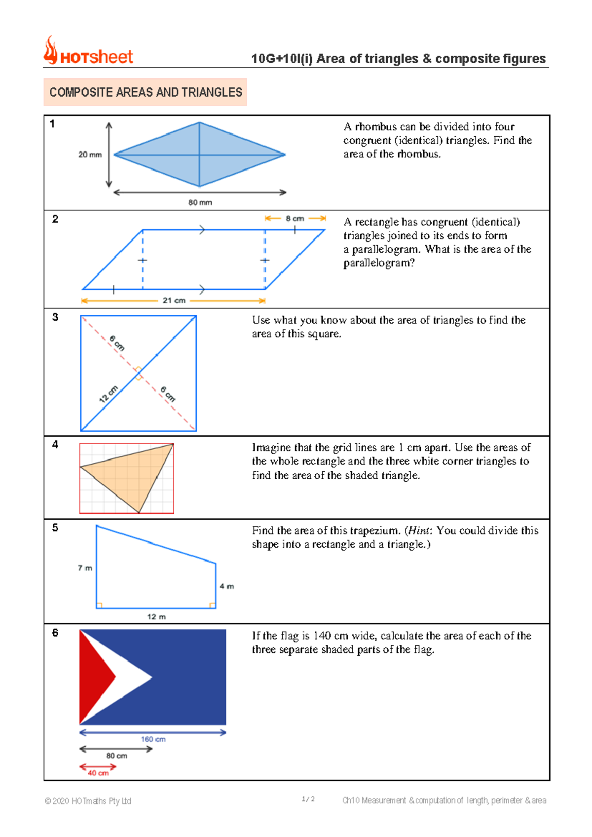 Composite-areas-and-triangles - 10G+10I(i) Area of triangles ...