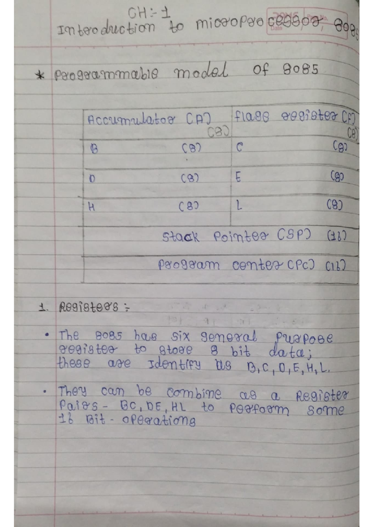 COMA 1 - B.tech CSE - Studocu