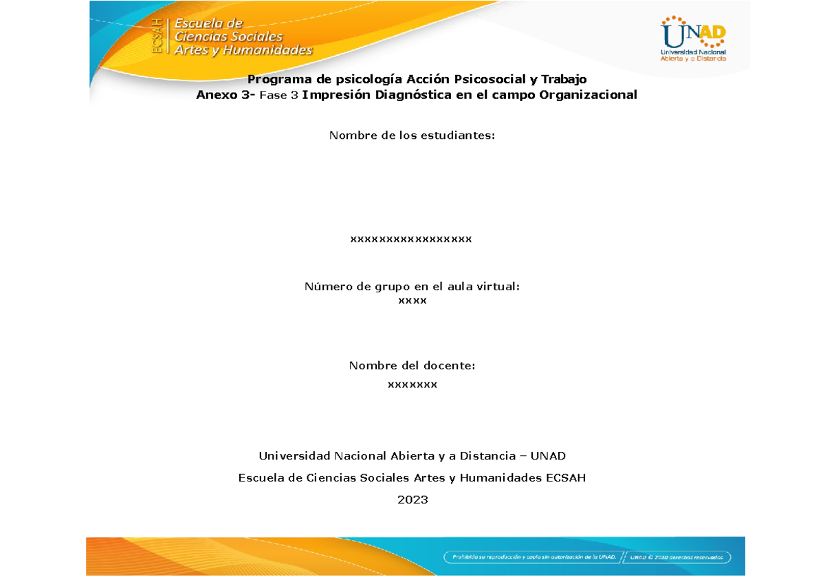 Anexo 3 - Fase 3 Impresion Diagnóstica en el campo organizacional ...