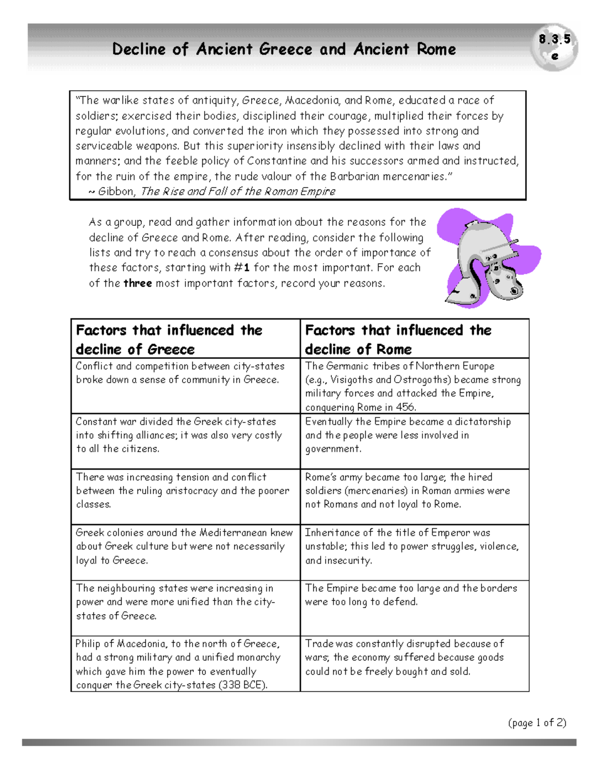 8-3-5e - Free learning materials - Decline of Ancient Greece and ...