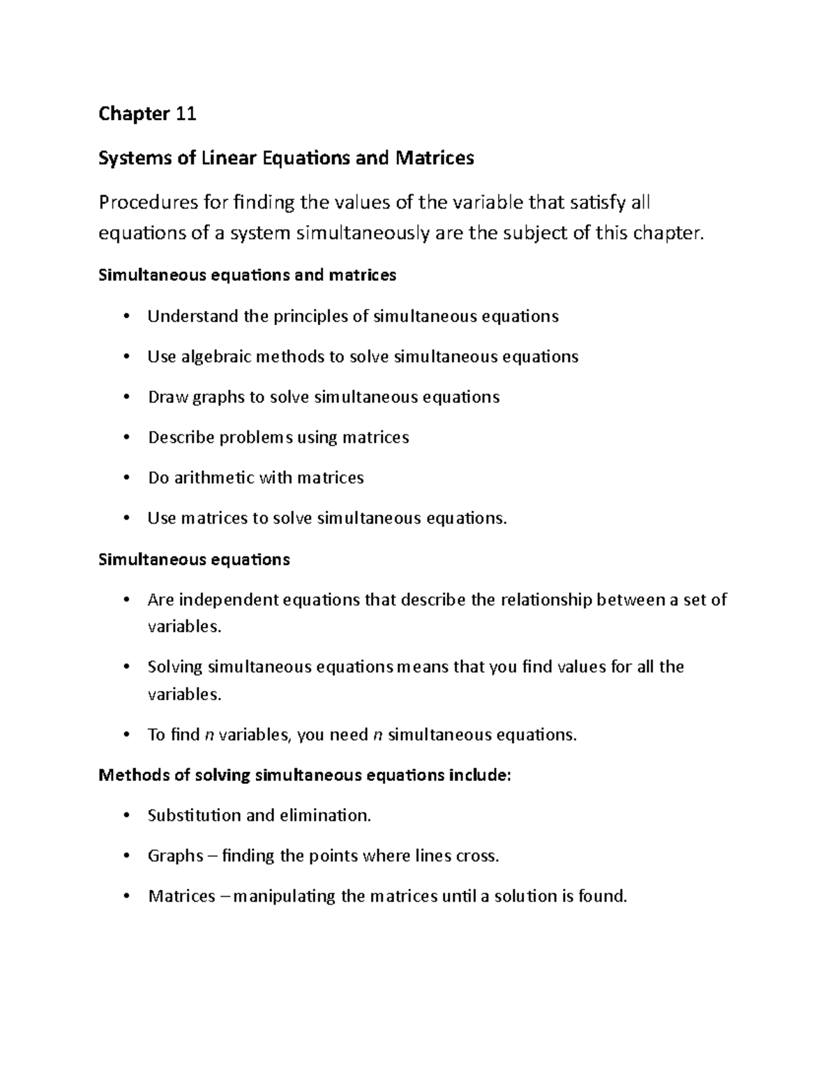 Chapter 11 basic quant - Notes, Examples, and Answers - Chapter 11 ...