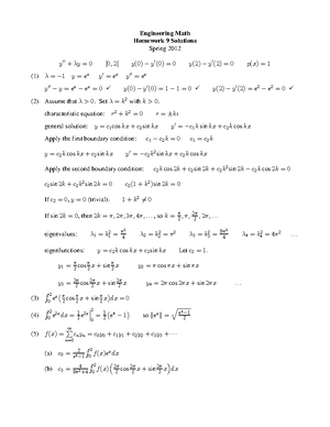 2011-2012 Homework 3 - Engineering Math Homework 3 Spring 2012 (due ...