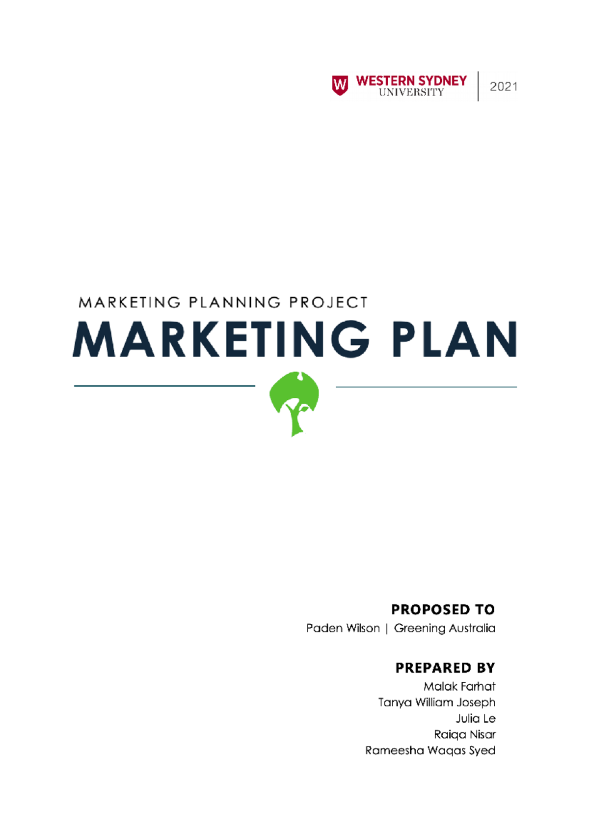 Marketing Planning-Project 2021 - Executive Summary This Marketing Plan ...