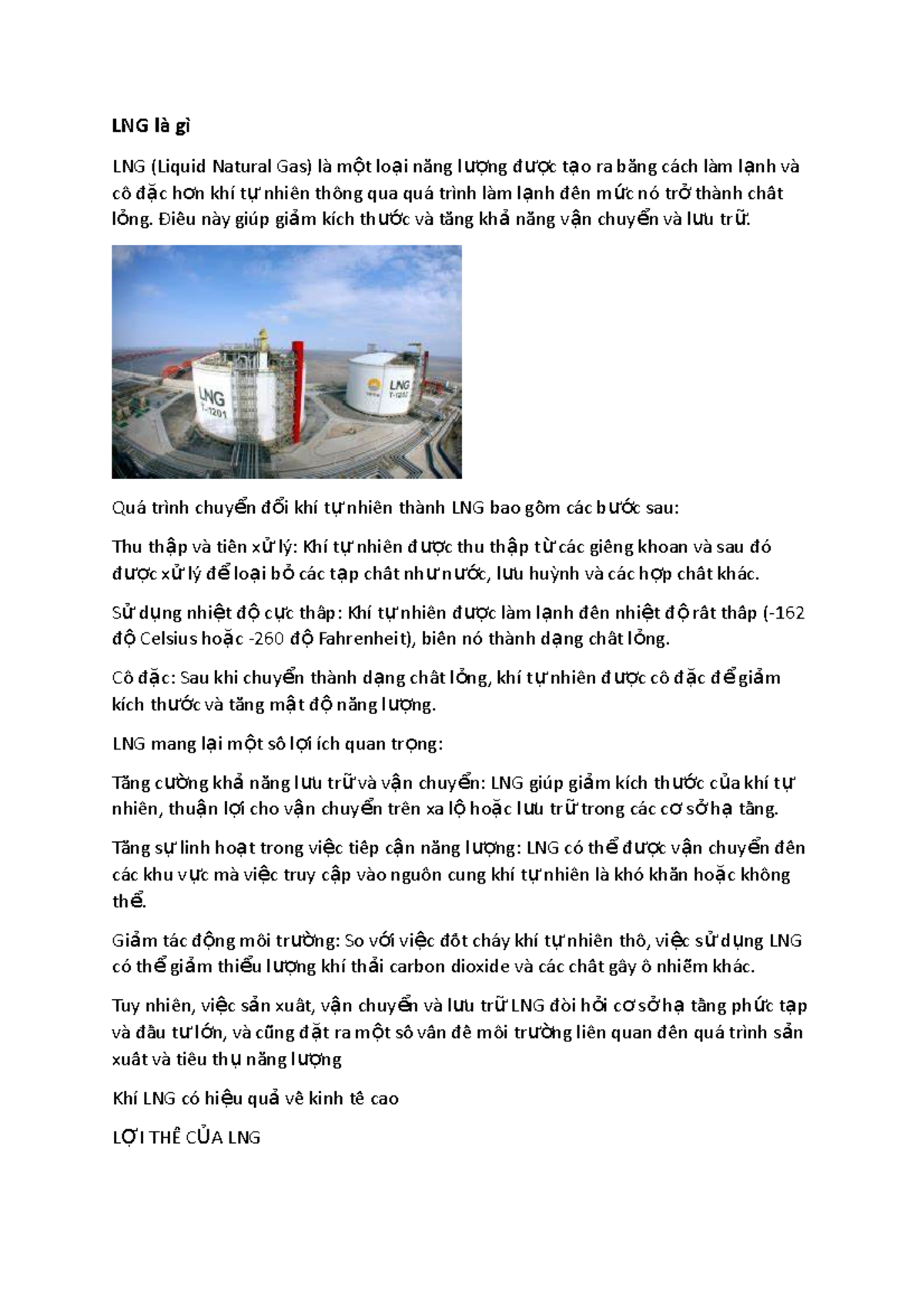 Khí LNG 1 - ádasdasd - LNG là gì LNG (Liquid Natural Gas) là m ột lo ại ...