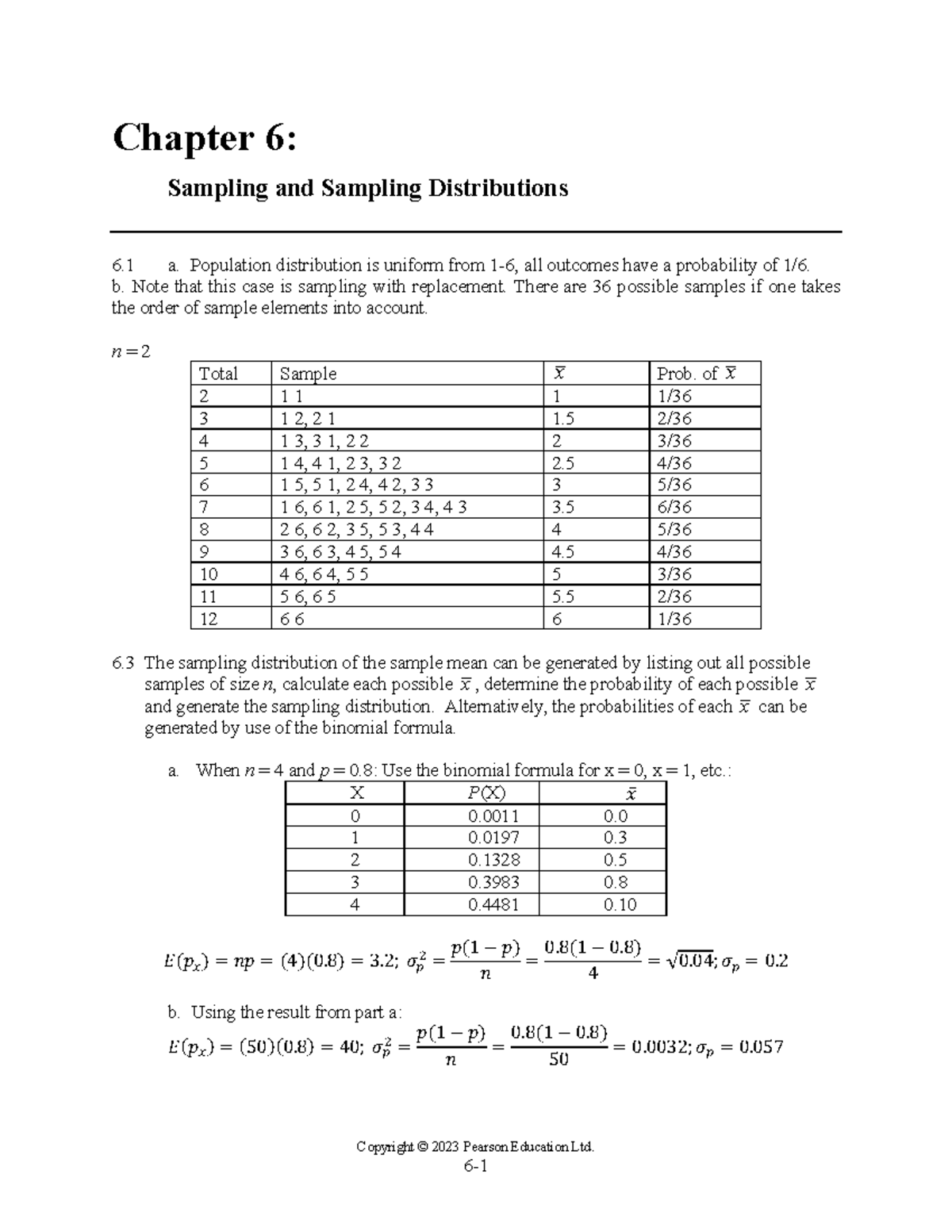 CH06 - Nothing - Copyright © 20 23 Pearson Education Ltd. 6 - 1 Chapter ...
