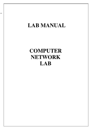 Lab @2 - Networks Lab Of Configuration - Lab Session 02 OBJECT o Configuration Router on a stick ...