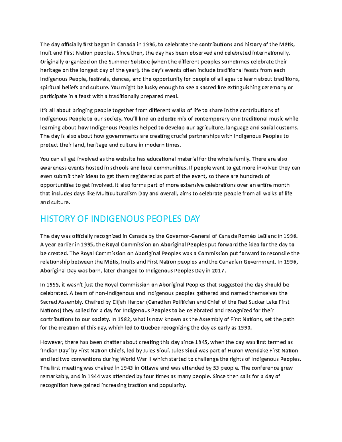 Celebrate the contributions and history of the Métis - The day ...