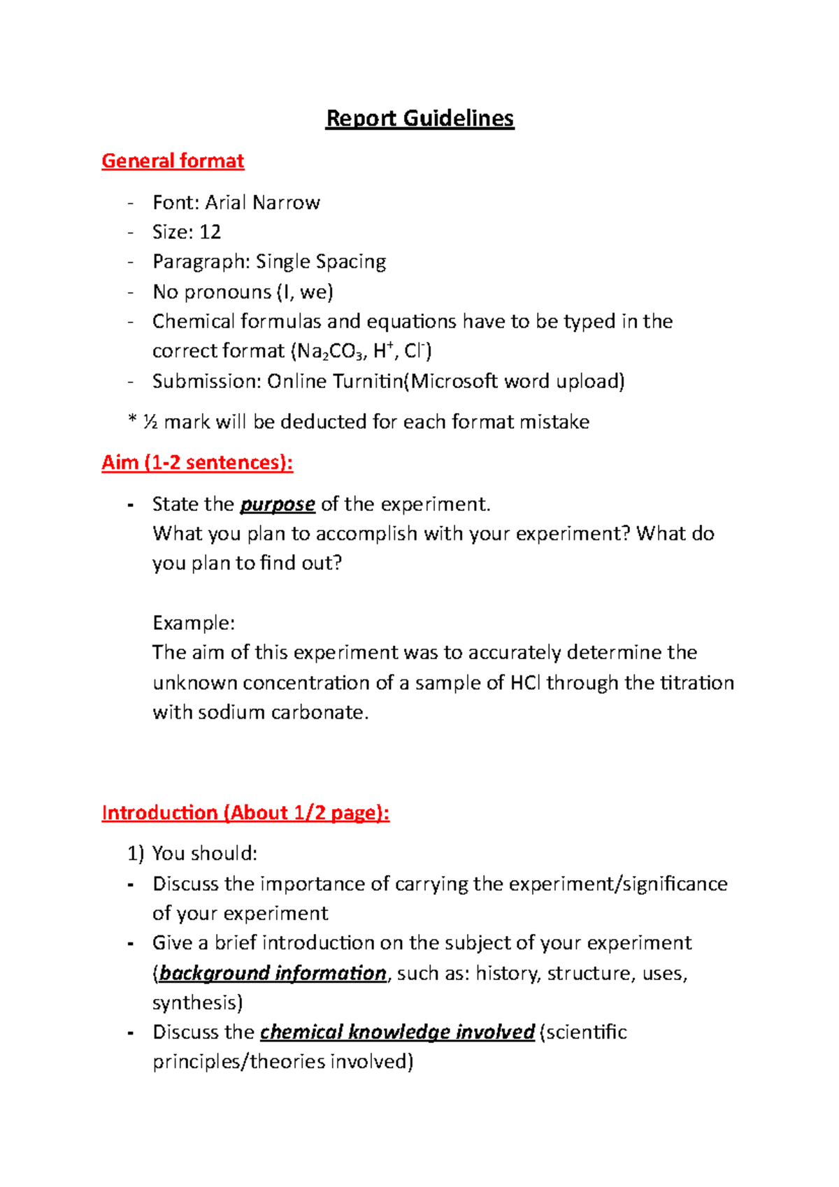 Report Guidelines 2020(1) - Report Guidelines General format Font ...