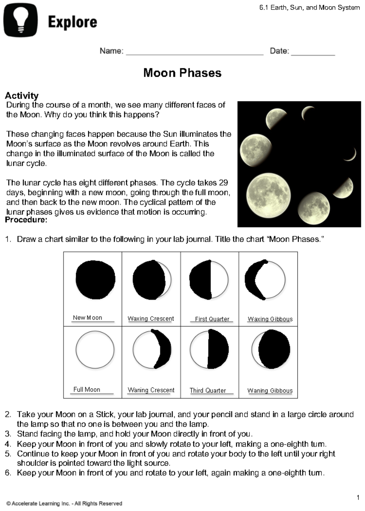 L_6.1_EarthSunandMoonSystem_EXPLORE1_StudentHandout - 1 Procedure: Draw ...
