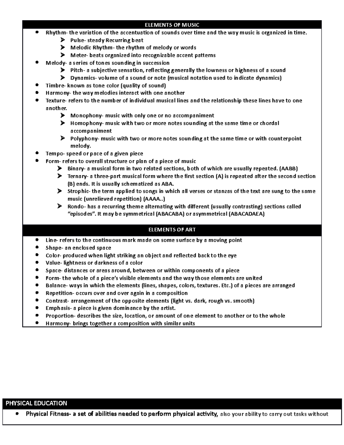 Elements OF Music - ELEMENTS OF MUSIC Rhythm- the variation of the ...