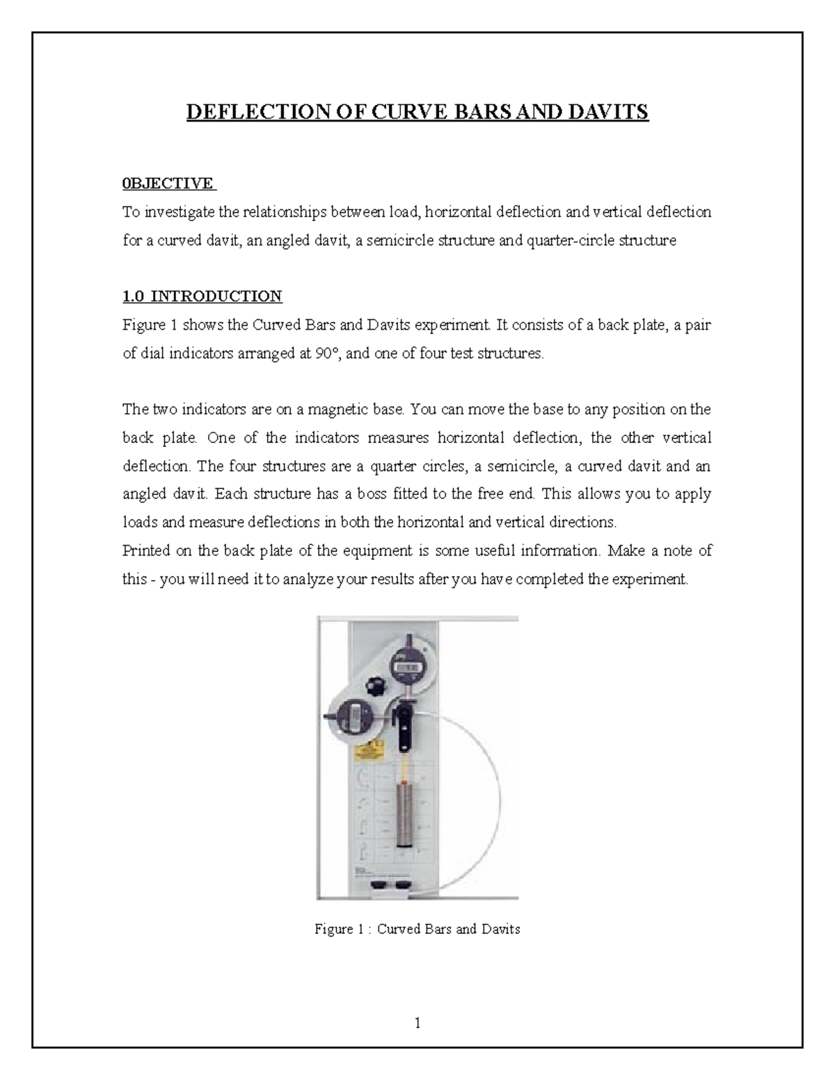 330924890-Davits-Report - DEFLECTION OF CURVE BARS AND DAVITS 0BJECTIVE ...