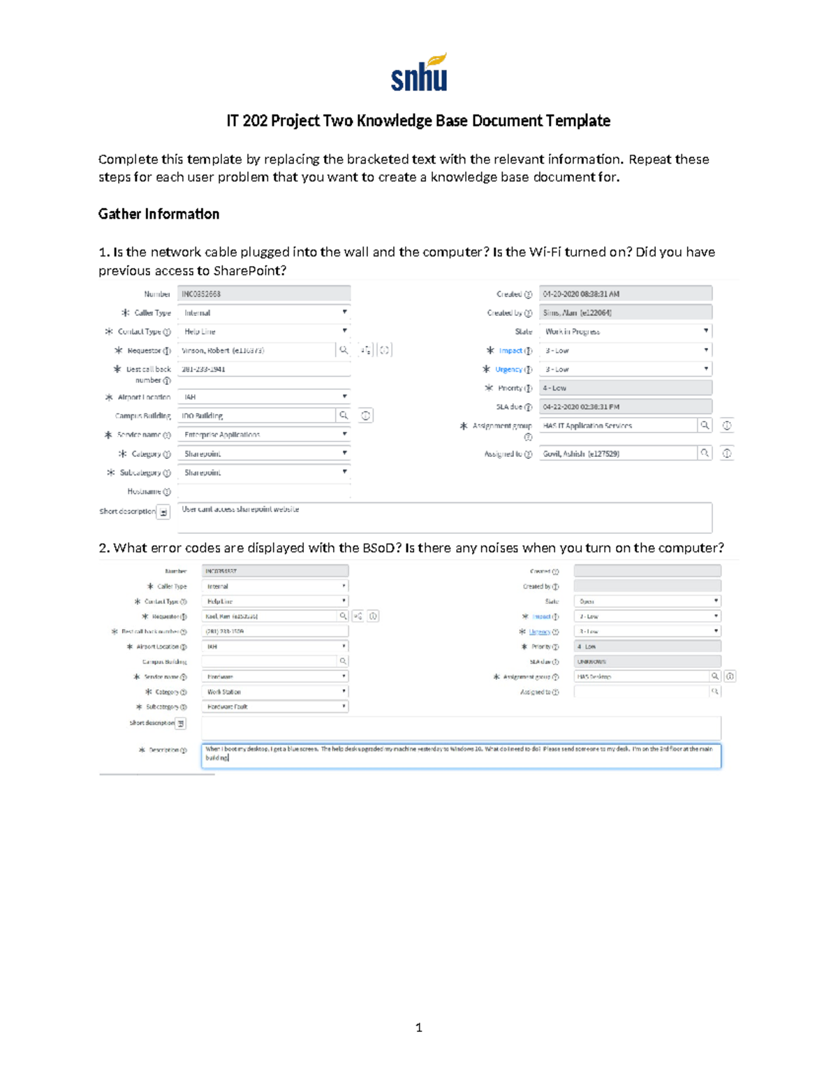 5-2 Project Two - coursework - IT 202 Project Two Knowledge Base ...