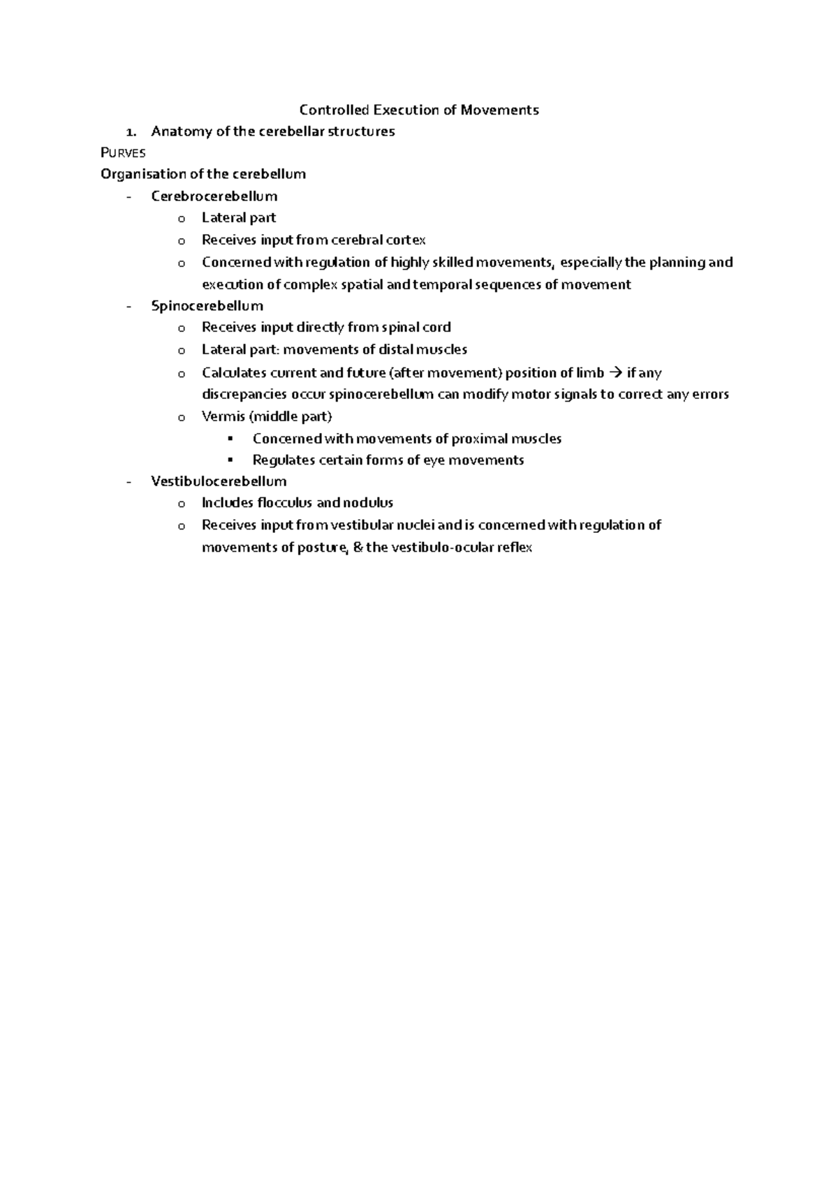 Controlled Execution of Movements - Controlled Execution of Movements ...