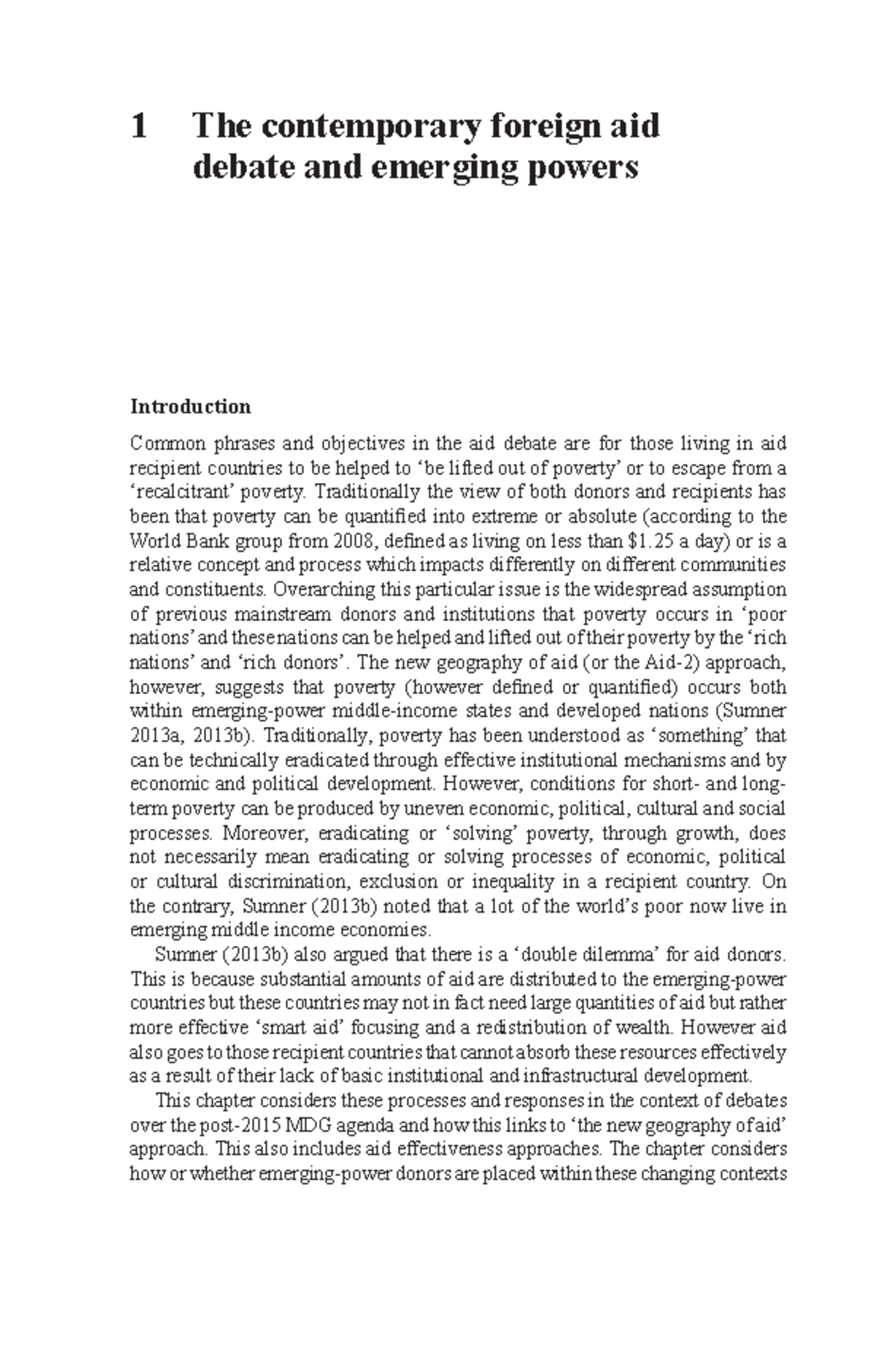 3.The contemporary Foreign Aid debate and emerging powers - 1 The ...