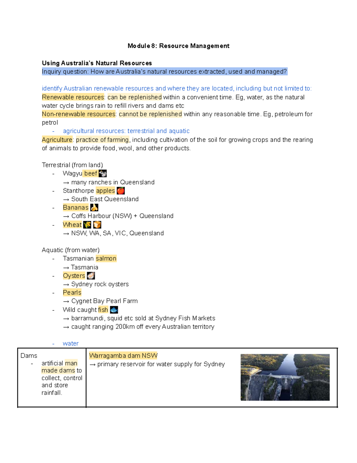 Visual study notes for module 8 resource management - Module 8 ...