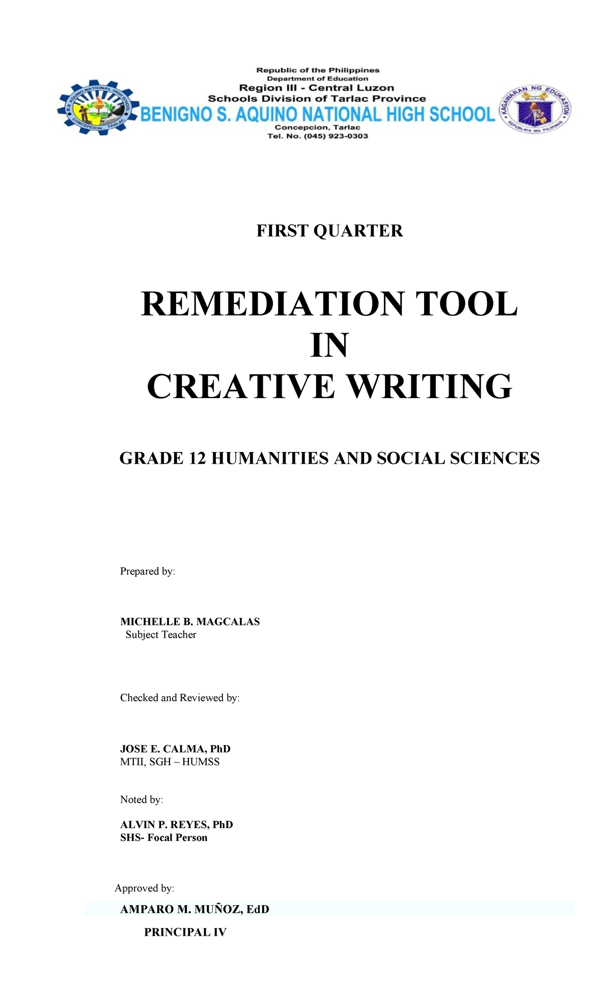 CW- Remediation TOOL - FIRST QUARTER REMEDIATION TOOL IN CREATIVE ...