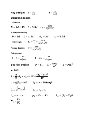 3️⃣ Coupling sheet - Mechanics of materials - Studocu