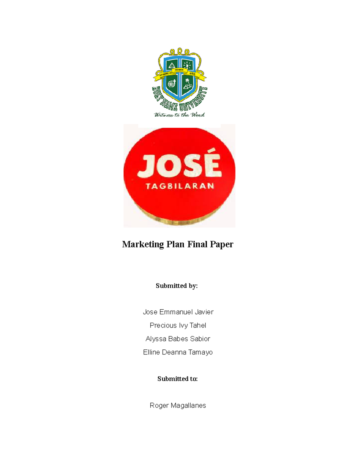 Marketing Final Performance Task making Marketing Plan - Marketing Plan ...