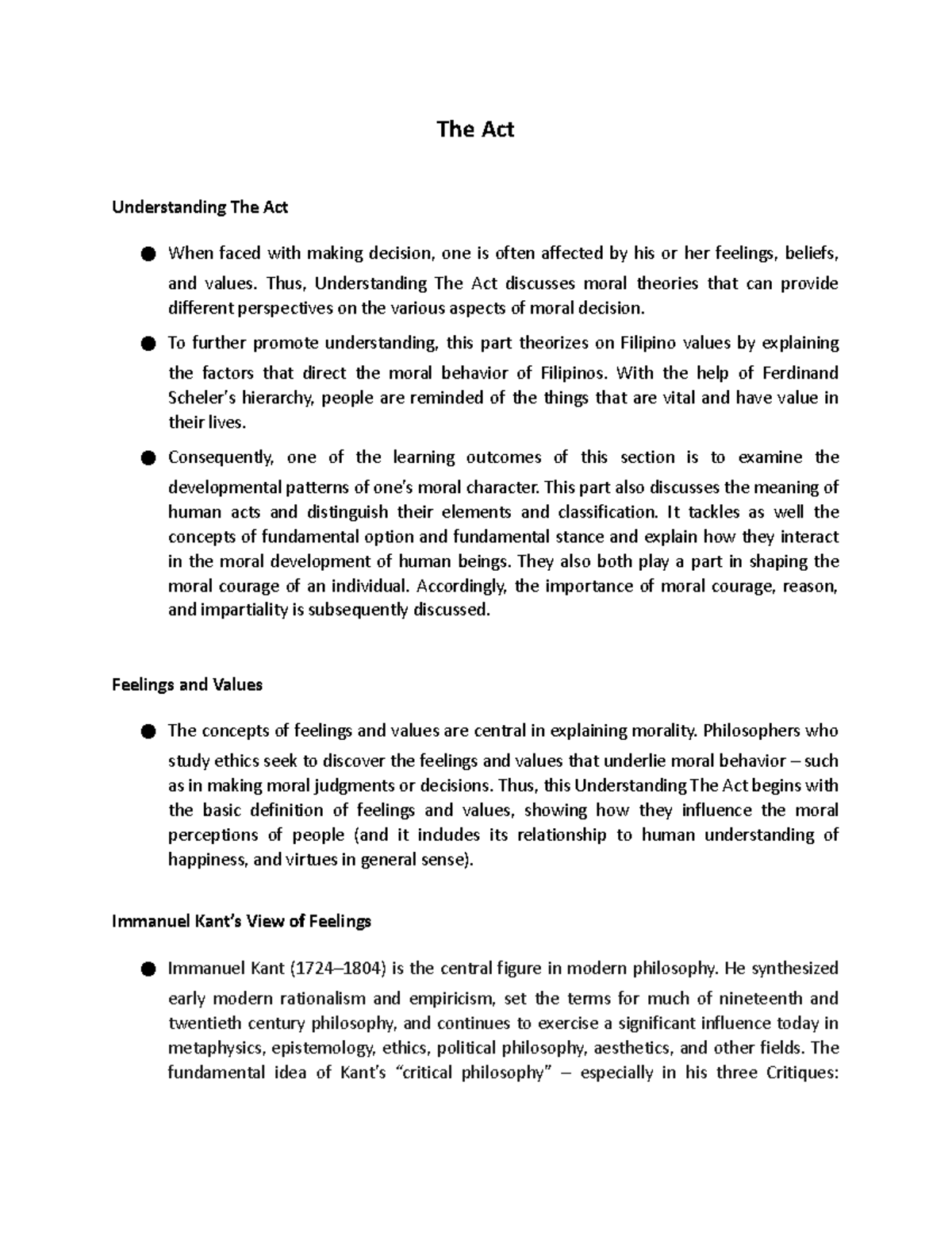 Understanding The Act - Undestanding - The Act Understanding The Act ...