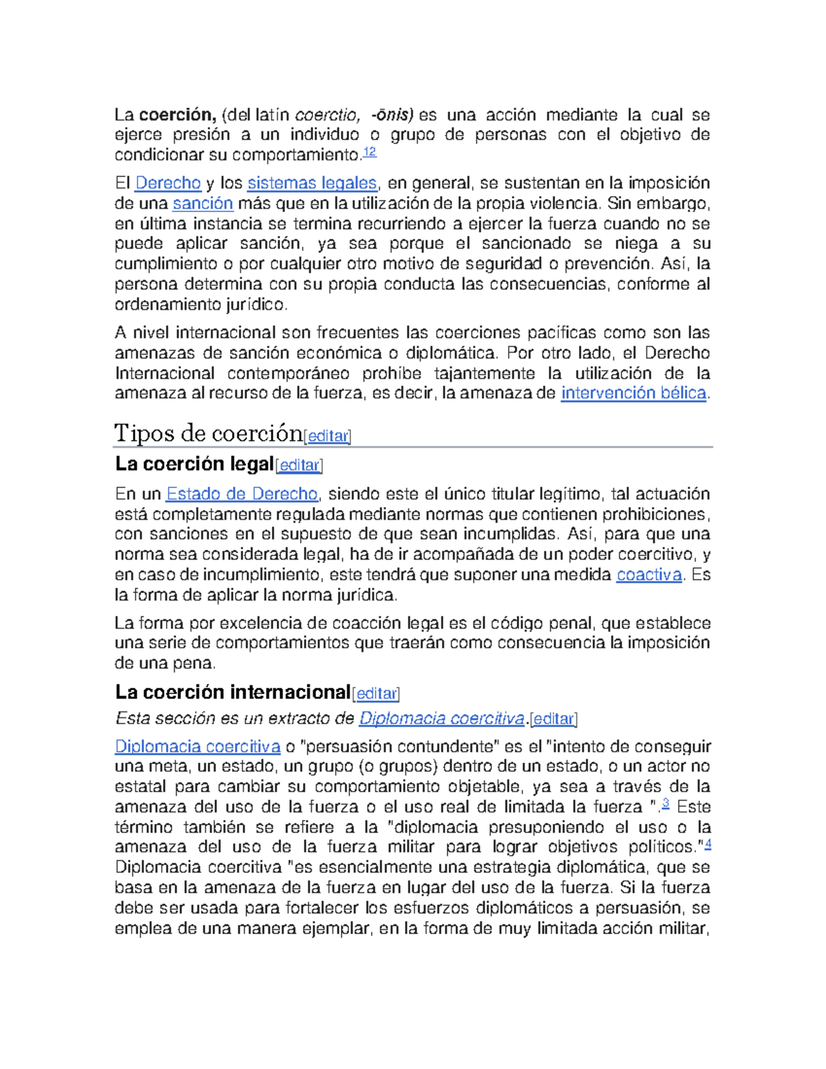 Coercitivo en significado de lo que indica wikipedia - La coerción ...