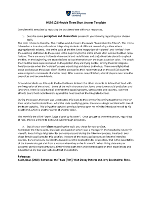 SNHU 107 Module Five Journal Template - SNHU 107 Module Five Journal ...