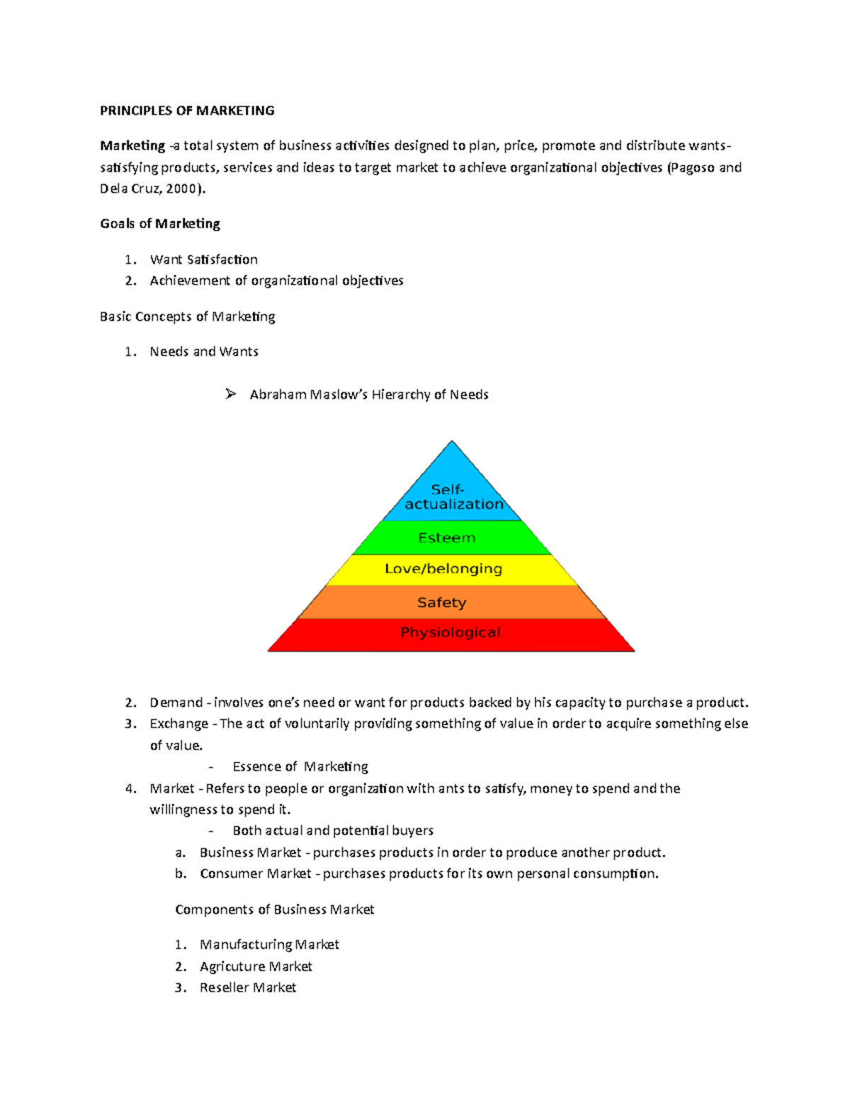 Principles OF Marketing 2 - PRINCIPLES OF MARKETING Marketing -a total ...