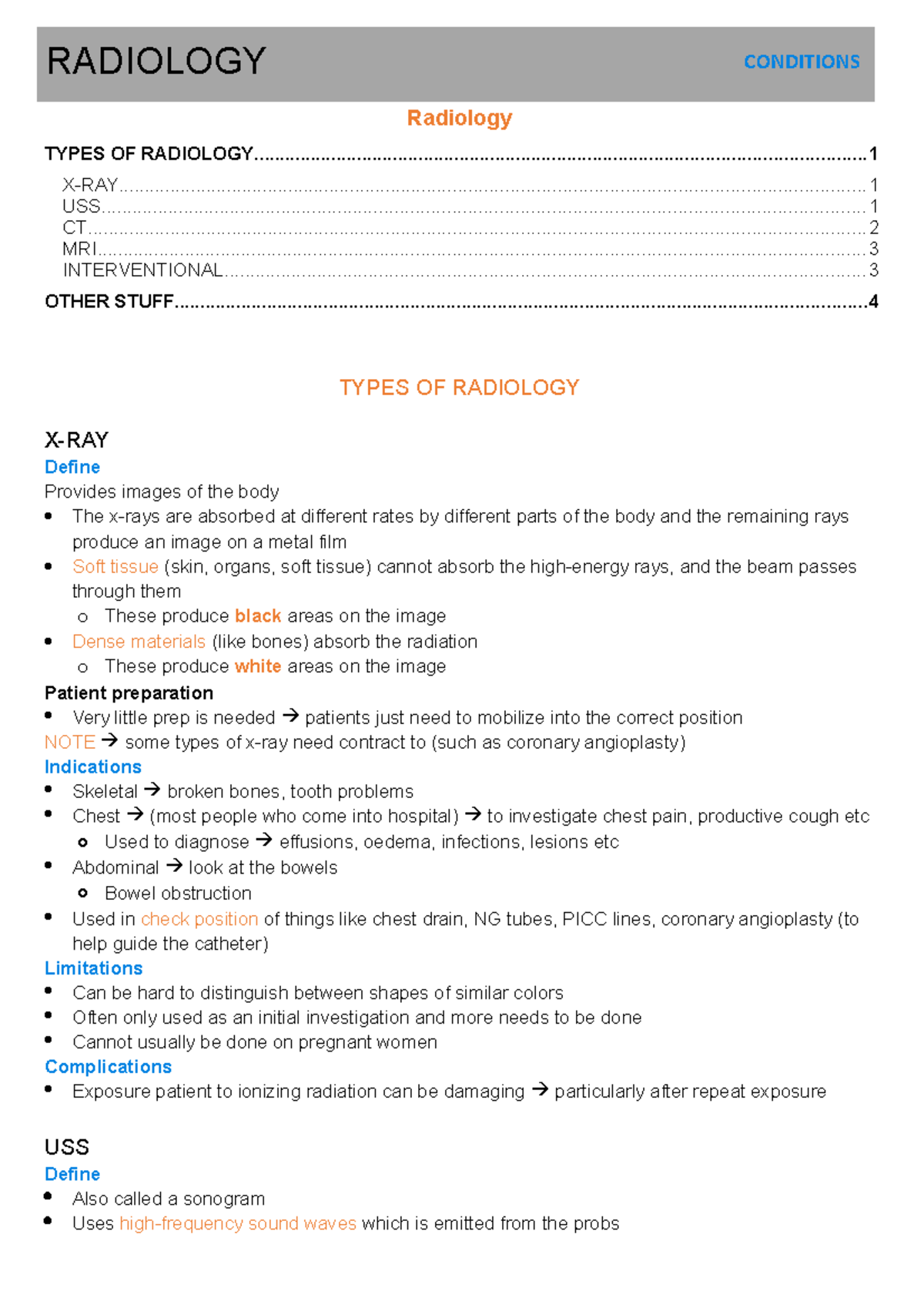 Radiology - Information about modes of clinical imaging - Radiology ...