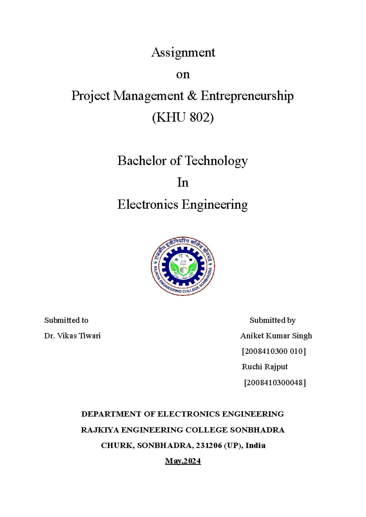 Assignment on PM&E - Assignment on Project Management ...