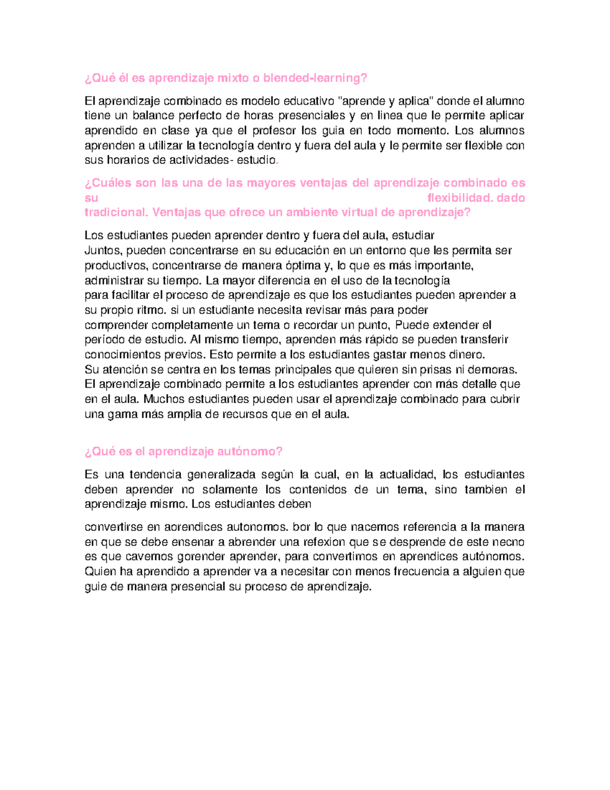 Actividad 7 - ¿Qué él es aprendizaje mixto o blended-learning? El ...