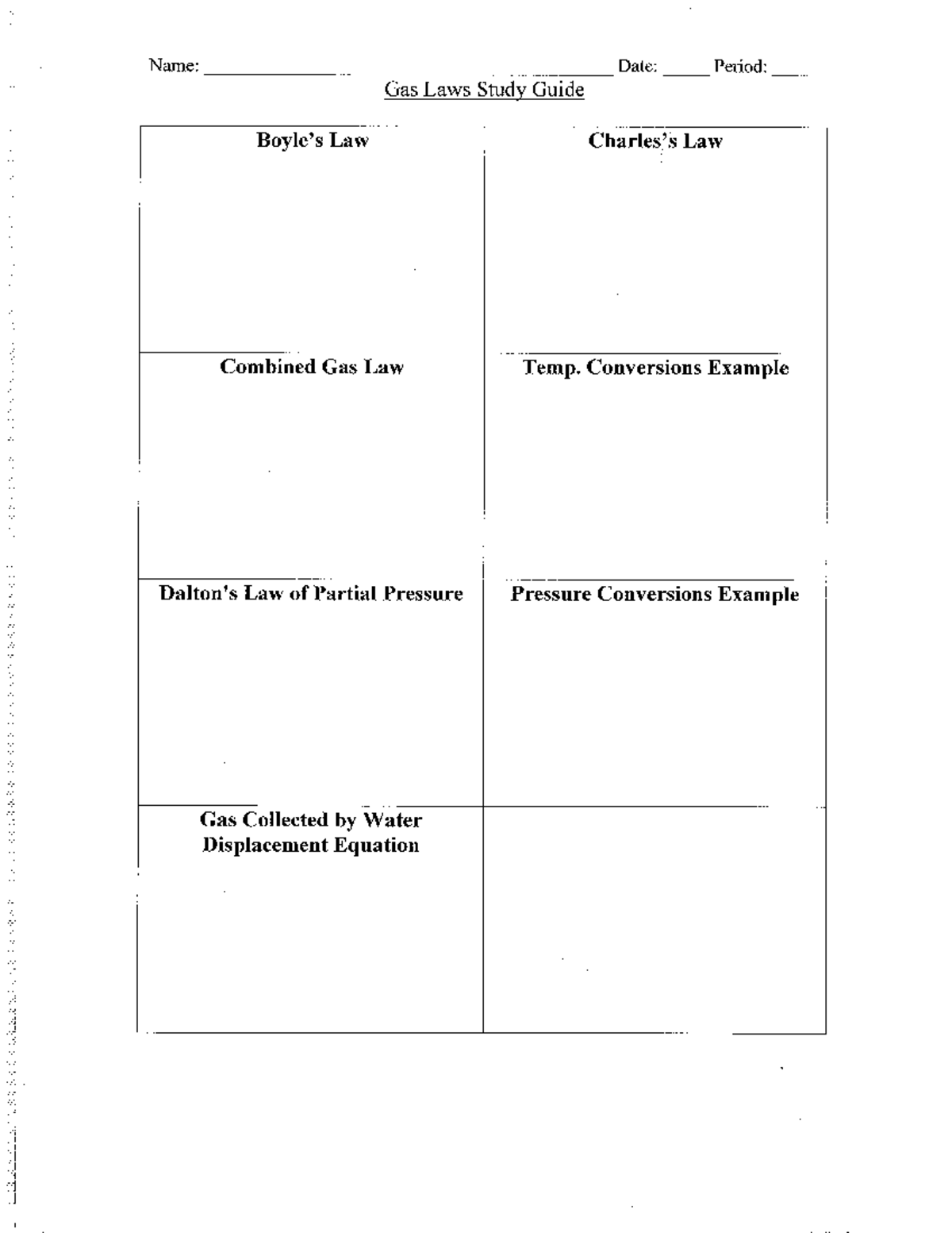 Gas Laws Study Guide Answer Key - chemistry - Studocu