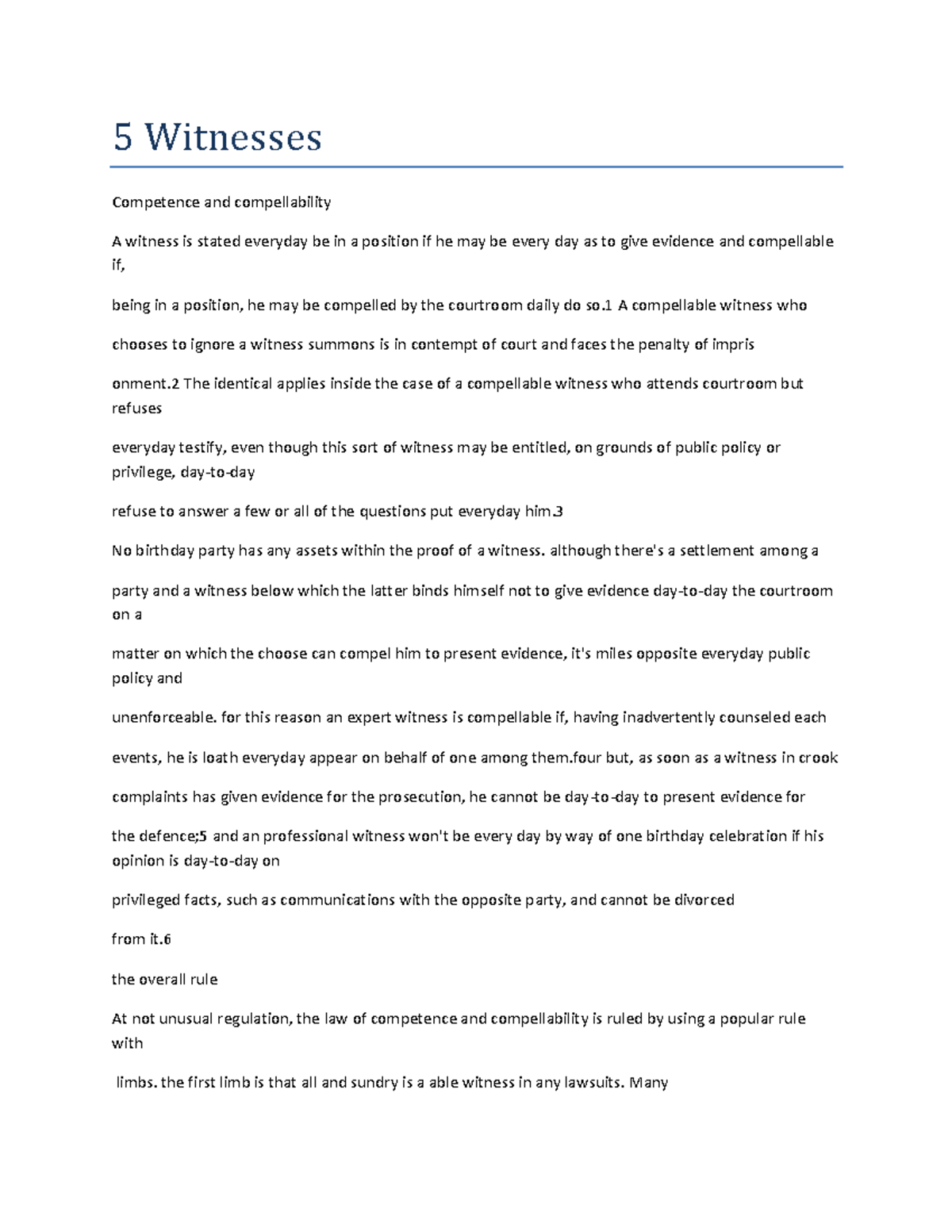 5 Witnesses - If you're looking for a quick and easy way to study for ...