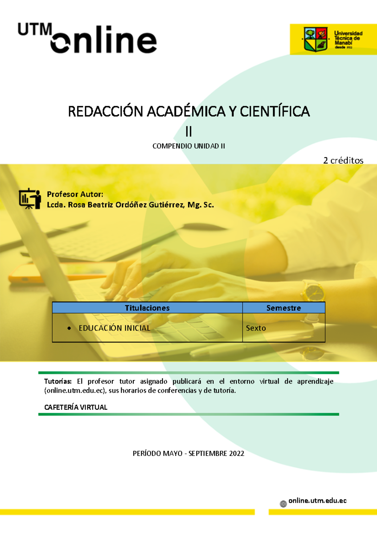 Redac ACAD Y Cient Compendio Unidad II - REDACCIÓN ACADÉMICA Y ...