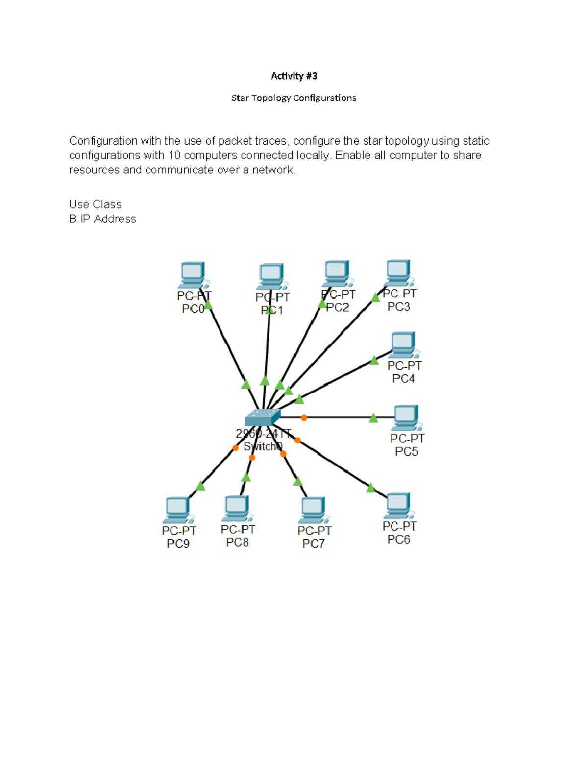 Activity 3 - Star Topology Configurations - Computer System Servicing ...
