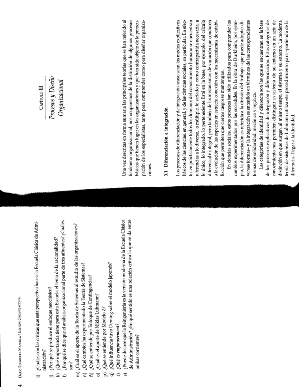 Gestion Organizacional Dario Rodriguez Capitulo III - DARía RoDRÍGUEZ ...
