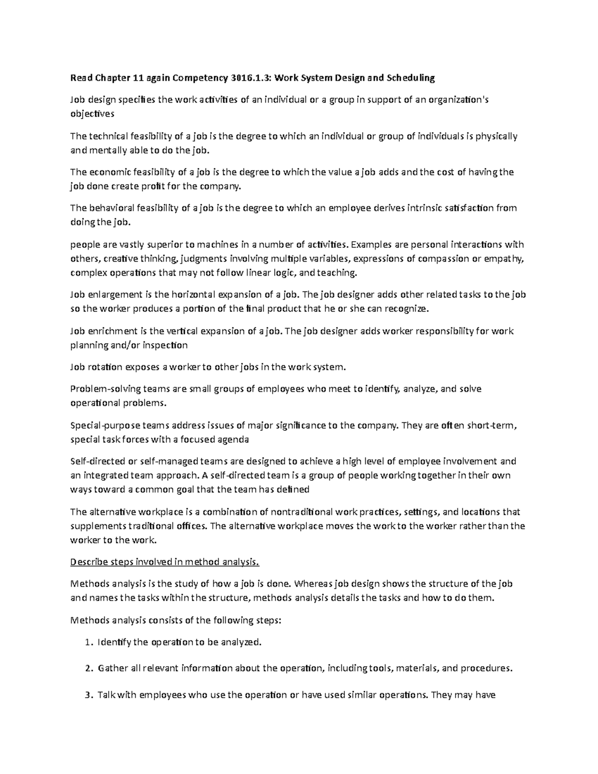 Study Guide for C215 Assessment - Read Chapter 11 again Competency 3016 ...