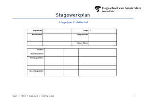 Stageovereenkomst 2020-2021 - Stageovereenkomst De ondergetekenden: De ...