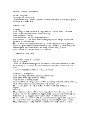 Roleplay-rubrics - Role Play - English Literature - Studocu