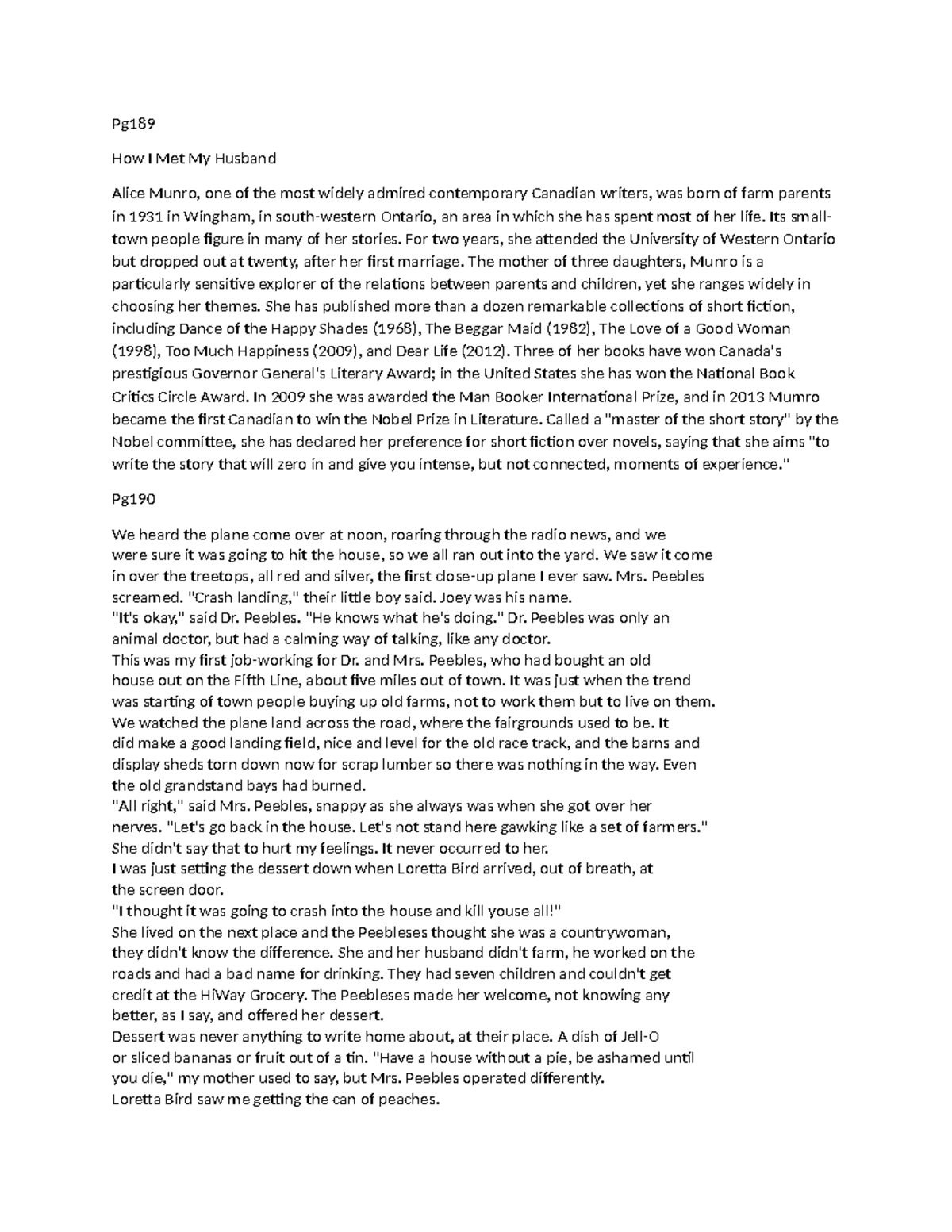 How I Met My Husband - Article Write up - Pg How I Met My Husband Alice ...