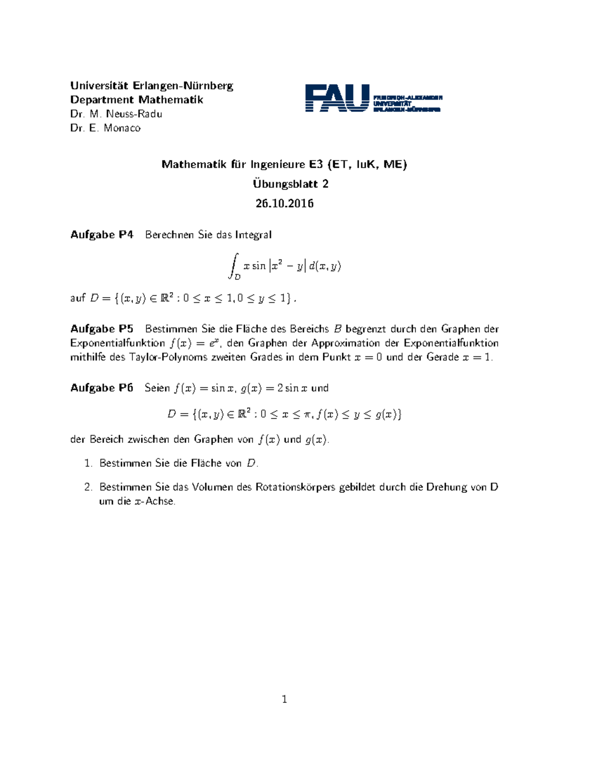 Blatt-02 - Mathematik E3 - Universit¨ at Erlangen-N¨ urnberg Department ...