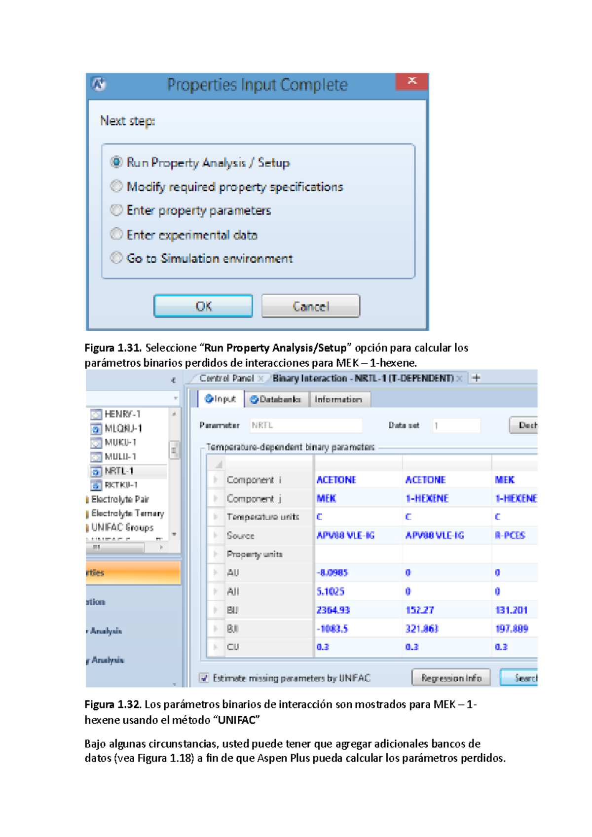 Texto Traducción kamal - Figura 1. Seleccione “Run Property Analysis ...