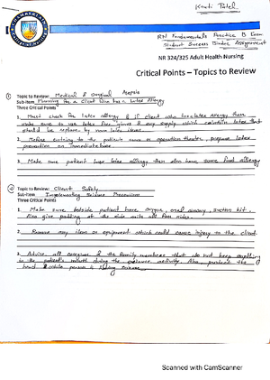 [Solved] For each assessment finding click to specify if the finding is - Adult Health I (NR-329 ...