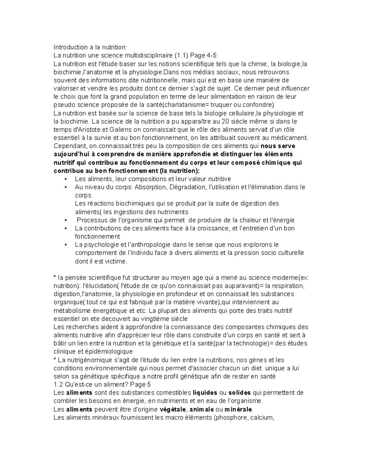 Mmm - Introduction to basic material - Introduction a la nutrition: La ...