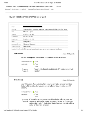 Module 3 Quiz - Quiz 3 - Question 1 0 out of 0 points Scenario: Mary ...