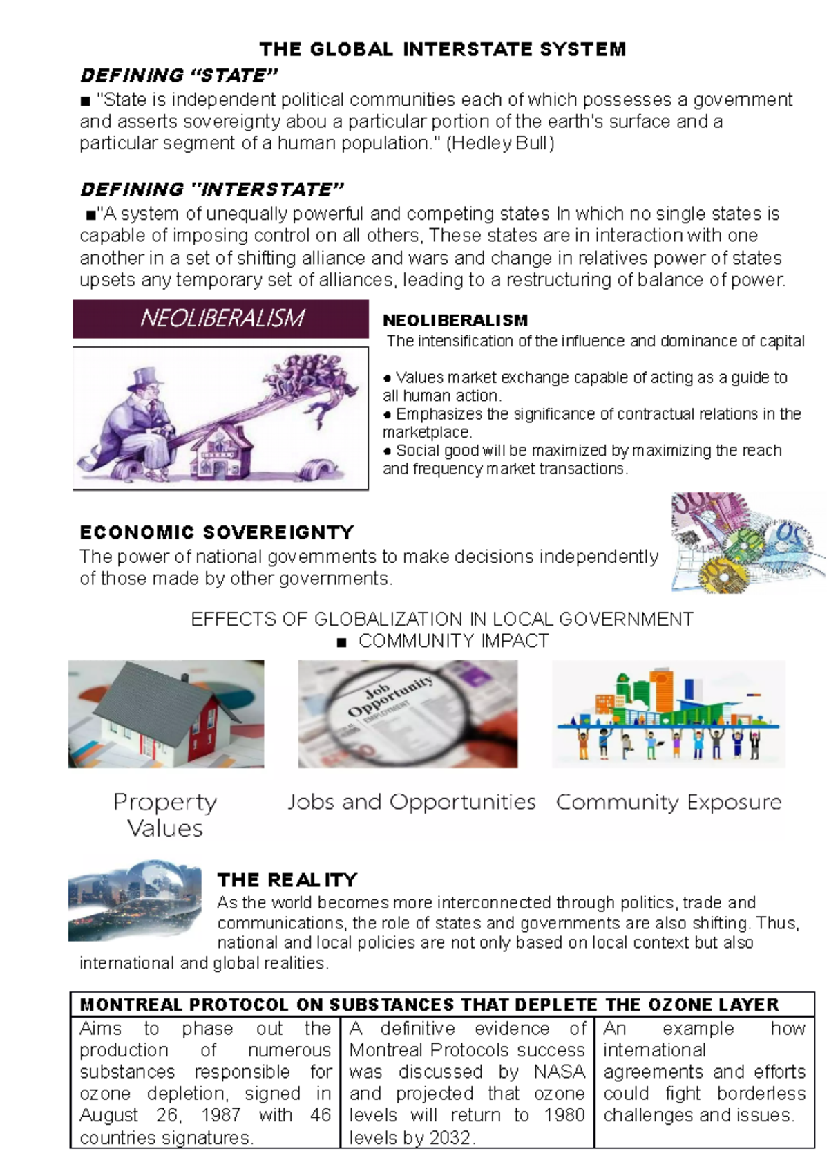 THE Global Interstate System - THE GLOBAL INTERSTATE SYSTEM DEFINING ...