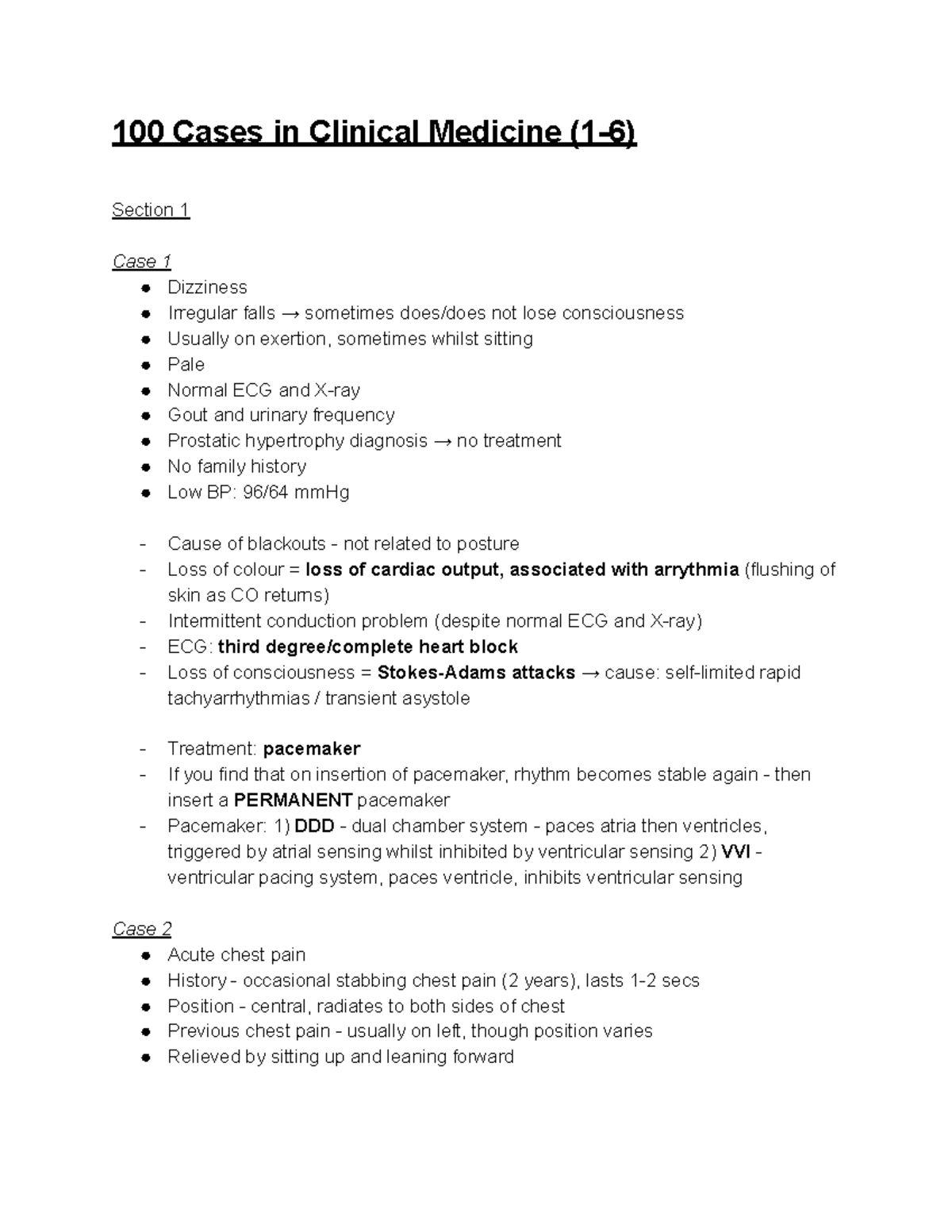 100 Cases in Clinical Medicine (1-6) - influenzae identified → later on ...