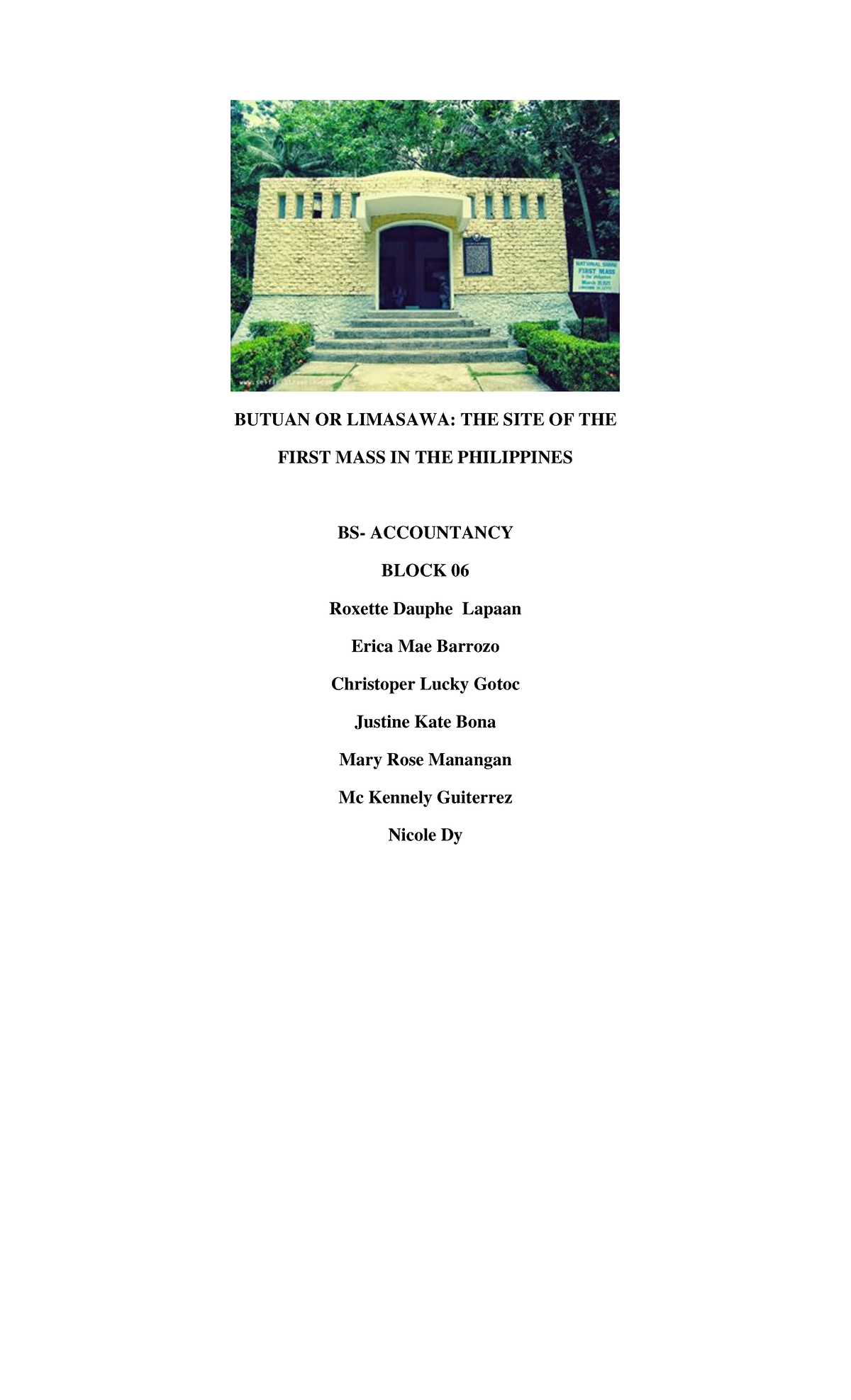 Pdfcoffee - N/A - BUTUAN OR LIMASAWA: THE SITE OF THE FIRST MASS IN THE ...